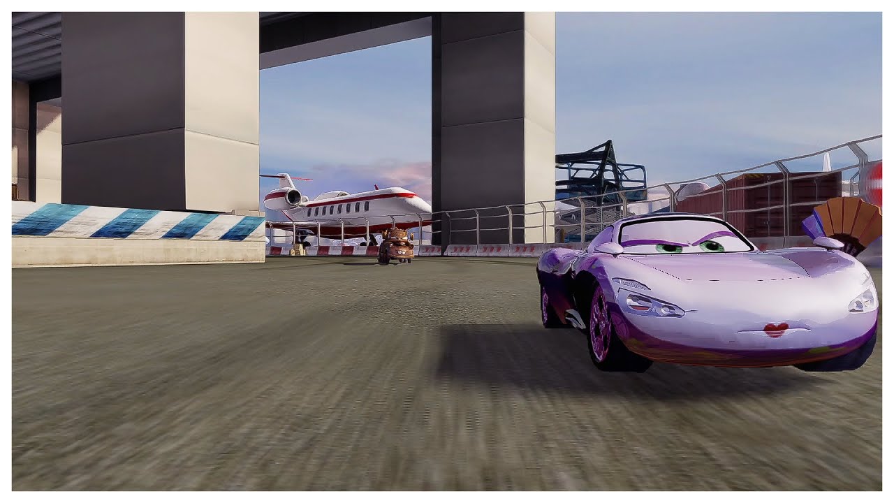 Cars 2 The Video Game | Cherry Blossom Holley - Race Mode | Runway Tour ...