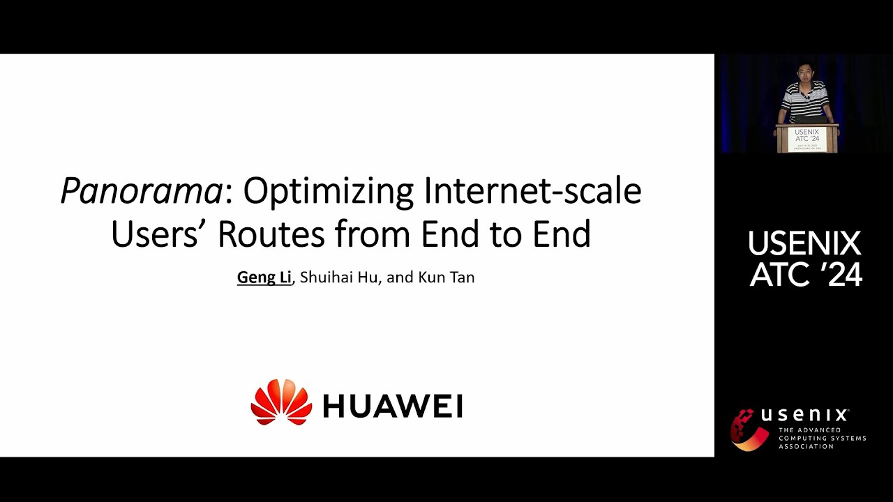 USENIX ATC '24 - Panorama: Optimizing Internet-scale Users’ Routes from ...