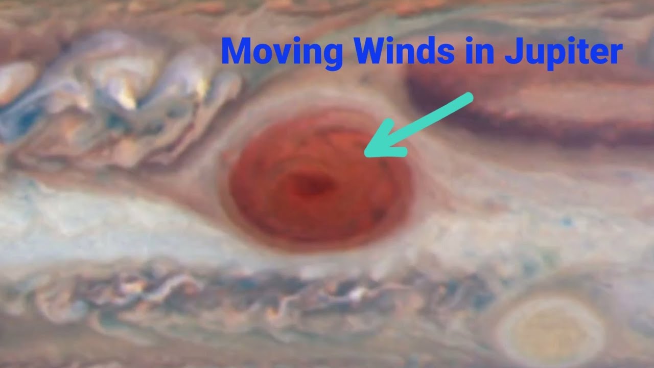 Moving Strong Winds in Jupiter's Red Spot - YouTube