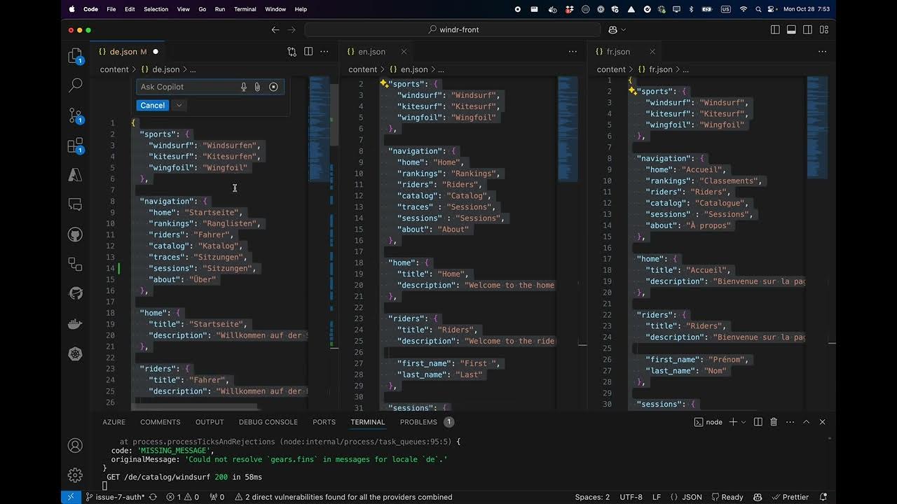 Internationalization (i18n) with GitHub Copilot - YouTube