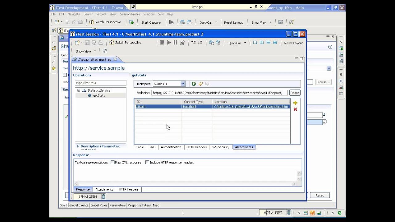 SOAP Attachment Support in Spirent iTest - YouTube