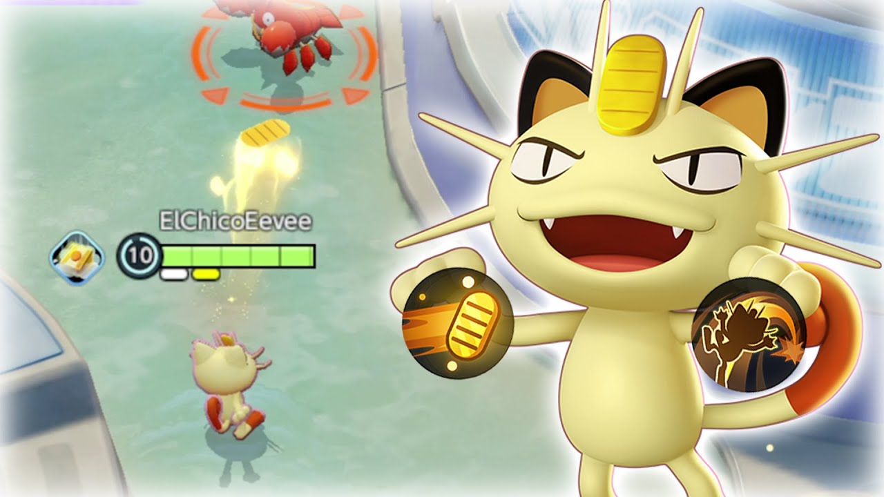 MEOWTH NEW SPEEDSTER GAMEPLAY (Pay Day & Feint Attack) - Pokémon UNITE ...
