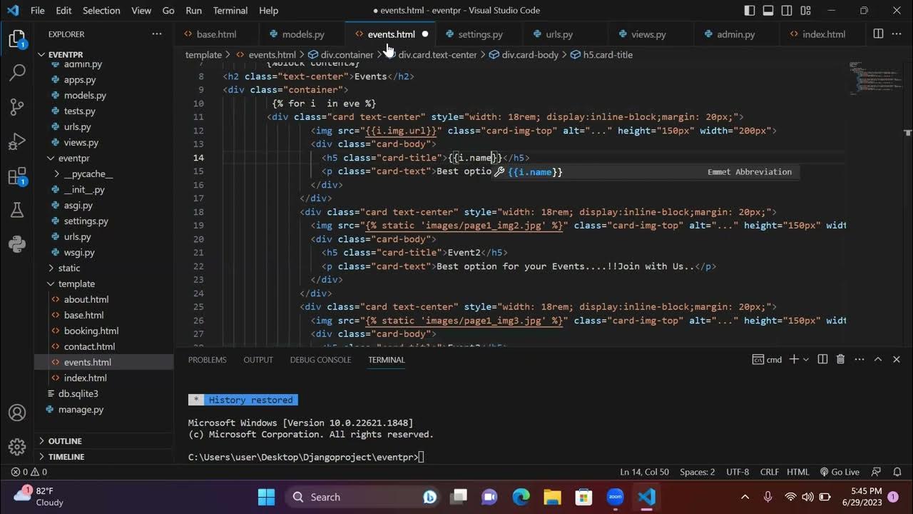 Part 6 Event Management Project Django Project Malayalam Tutorial Hexcent Youtube