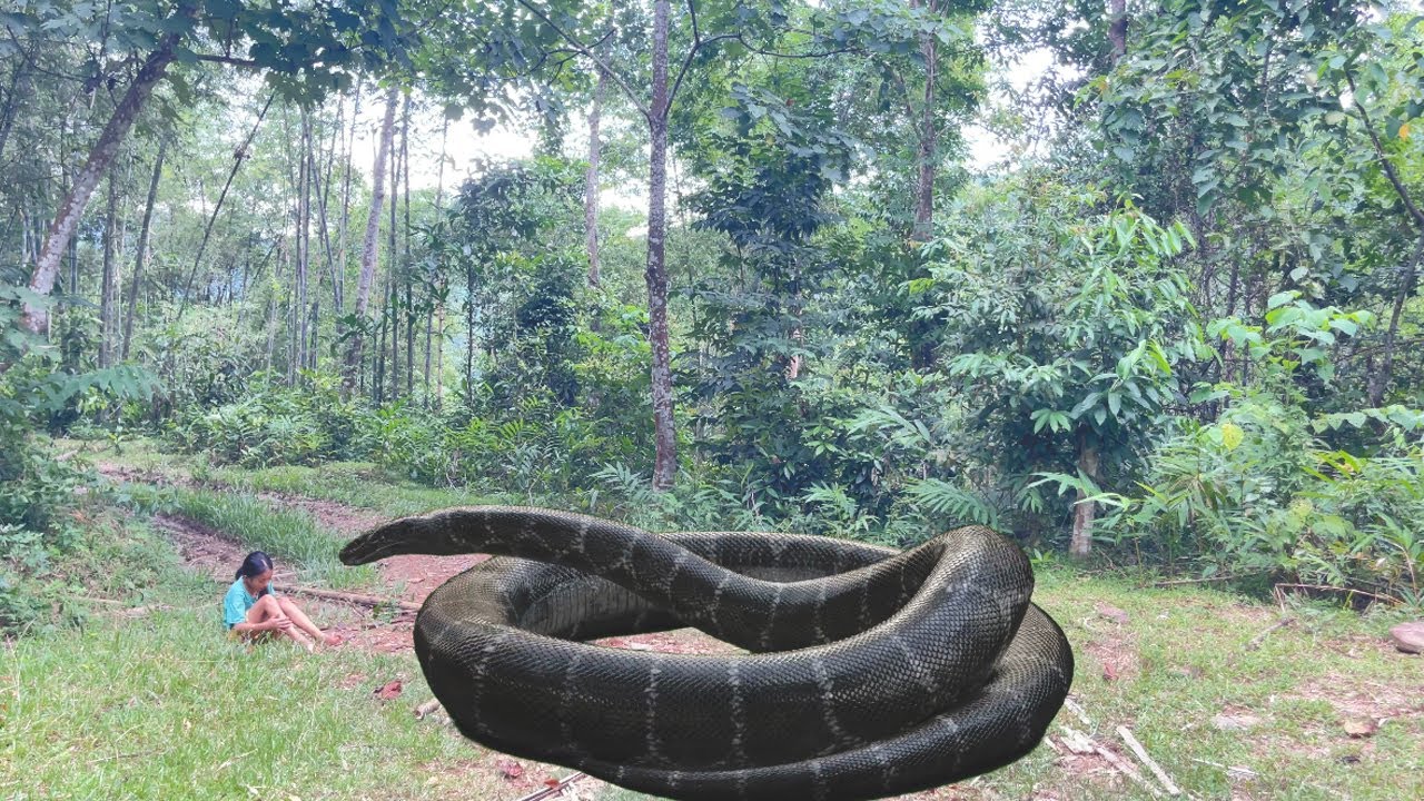 Poor Girl Attacked by Giant Python While Collecting Firewood - Real ...