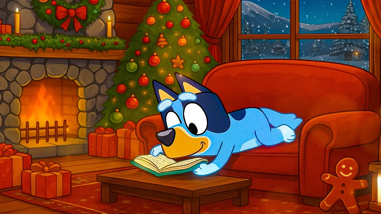 Bluey at the End of the Winter Day | Gentle Piano Sleep Music to Unwind ...