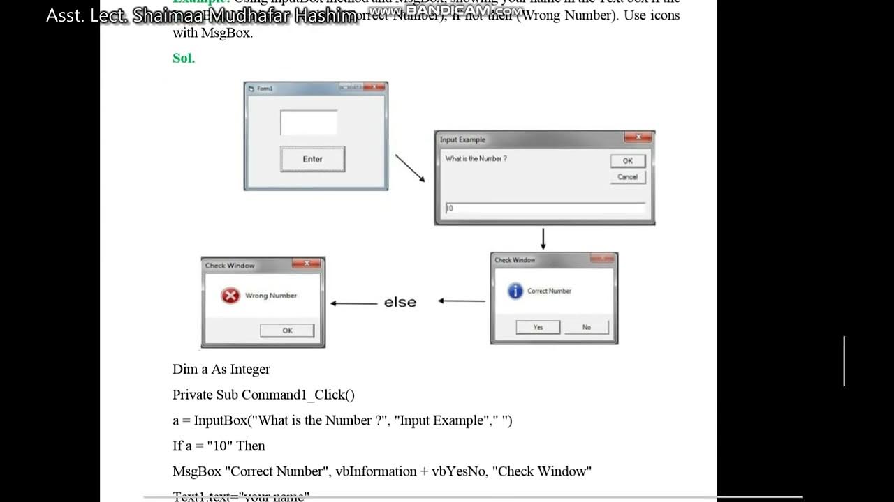 Inputbox and Messagebox in visual basic 6.0 (Part 3) - YouTube