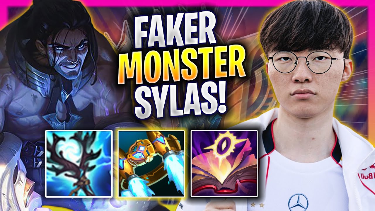 FAKER IS A MONSTER WITH SYLAS! - T1 Faker Plays Sylas MID vs Yone ...