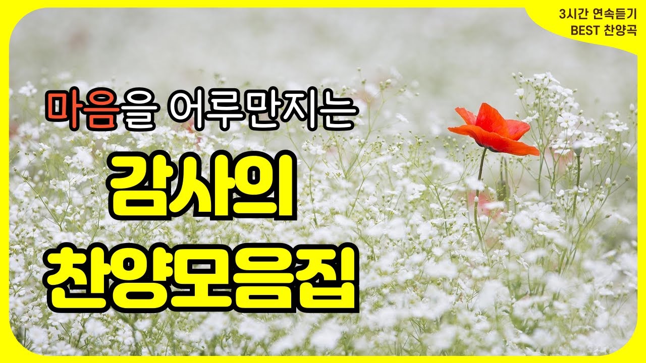 3시간 찬송노래 마음을 어루만지는 감사의 찬양 3시간 🎶 은혜와 평안을 함께 느껴보세요 Ccm 8곡 💖 잔잔한 찬송가