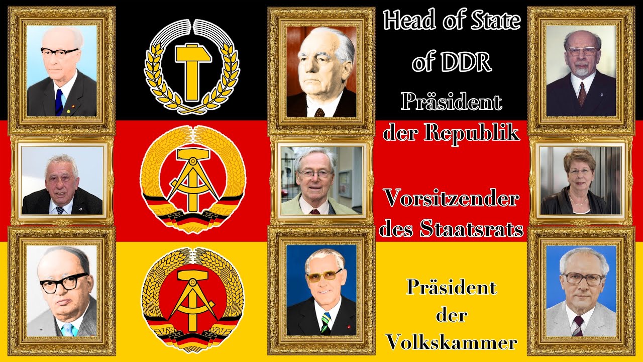 National Anthem with Leaders of East Germany (GDR,DDR) 1949-1990 ...