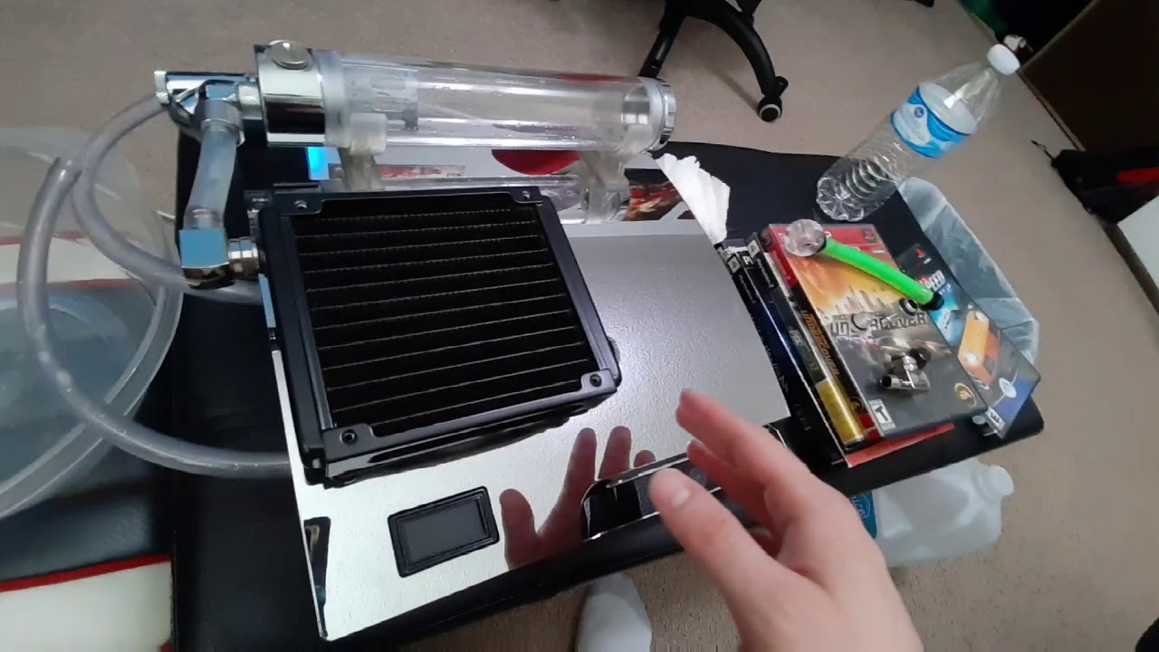 Liquid Cooled PS3 Slim Disassembly - YouTube
