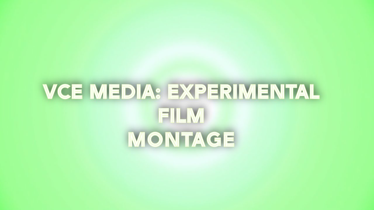 VCE Media: Experimental Montage - YouTube
