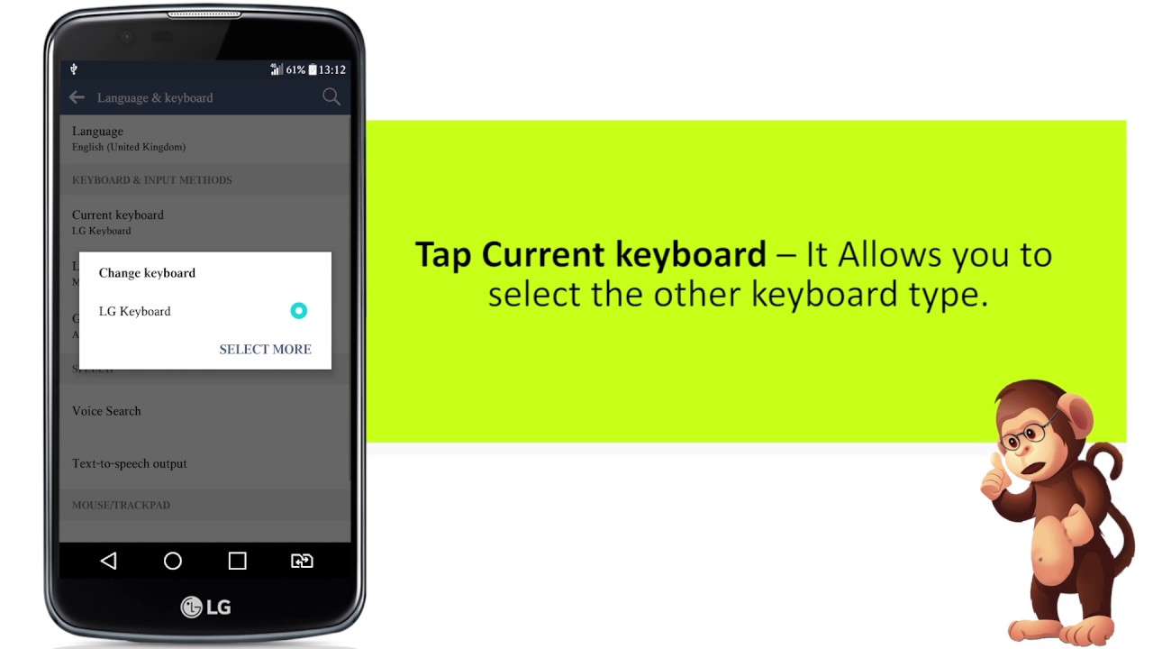 How To Use Language & keyboard On LG smart phones user guide support ...