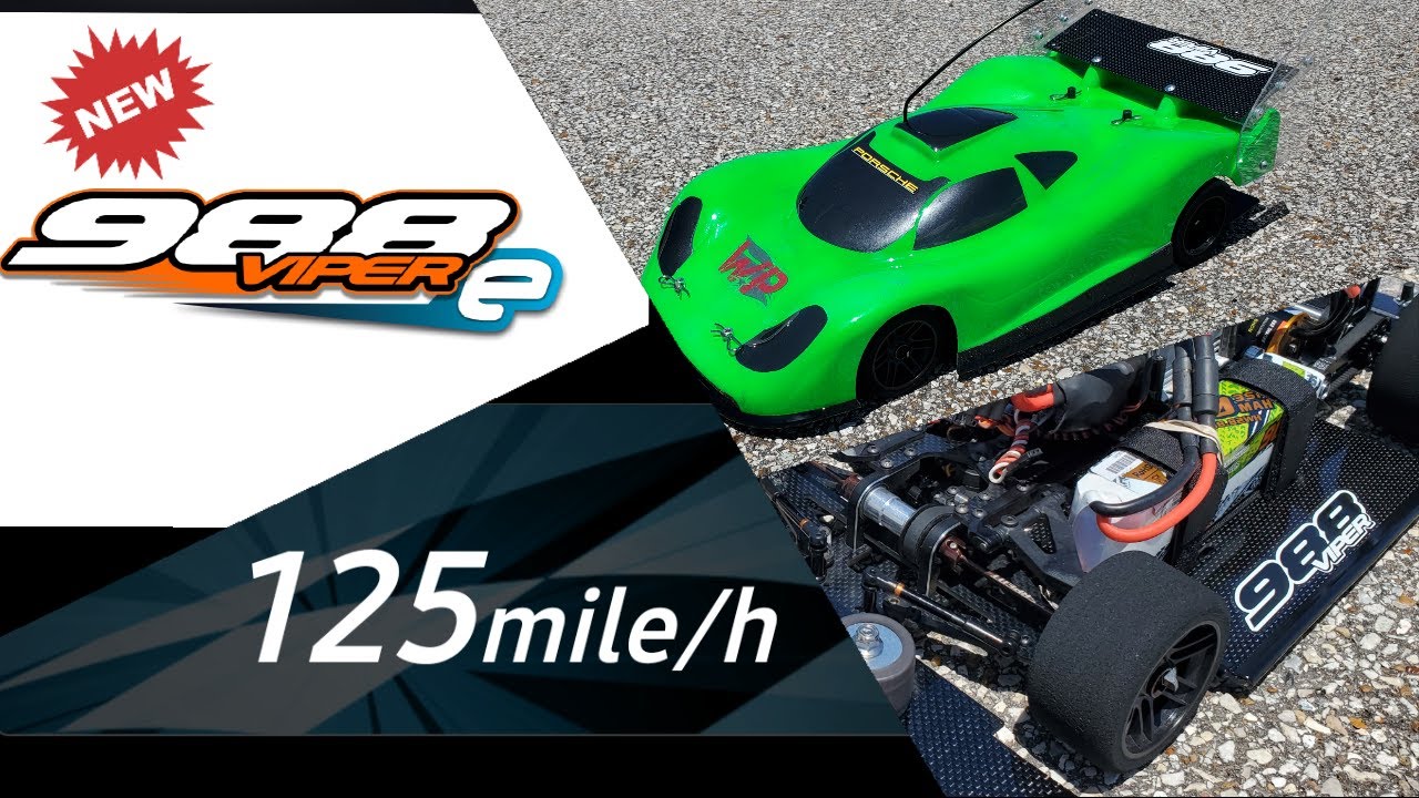 Serpent 988 Taipan 4s parallel 125 mph - YouTube