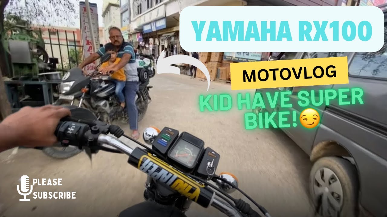 Kid have dhoom bike 🤯 | moto vlog | yamaha rx100 | rx100 restoration ...