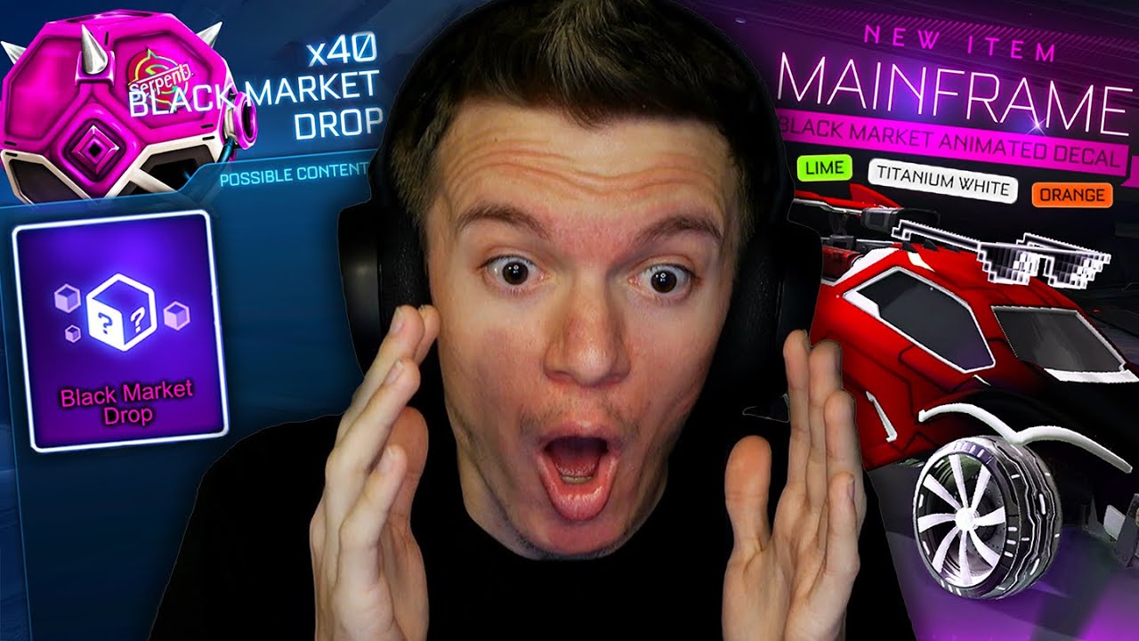 PAINTED MAINFRAME *BLACK MARKET* DROP OPENING IN ROCKET LEAGUE! - YouTube