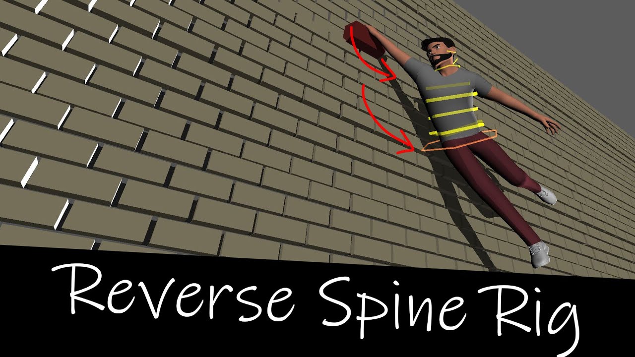 How To create a reverse spine rig without any plug in - YouTube