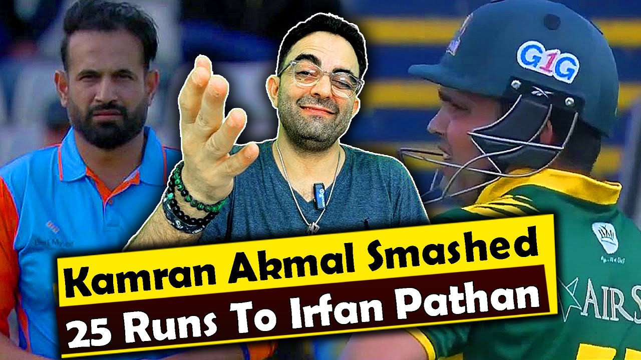 4-4-4-6-1-6 Sharjeel Khan and Kamran Akmal smashed 25 runs in Irfan ...