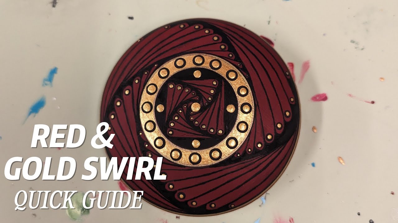 Red & Gold Swirl Tutorial - YouTube