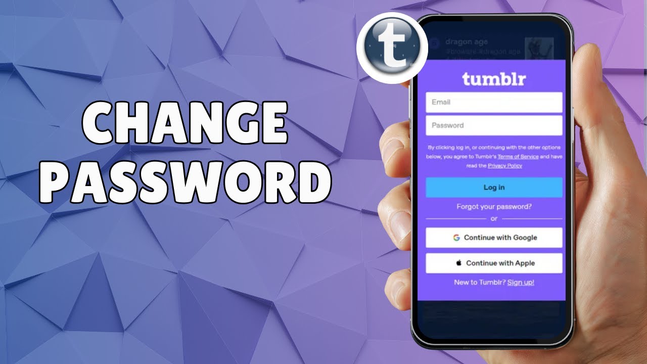 HOW TO CHANGE TUMBLR PASSWORD - YouTube