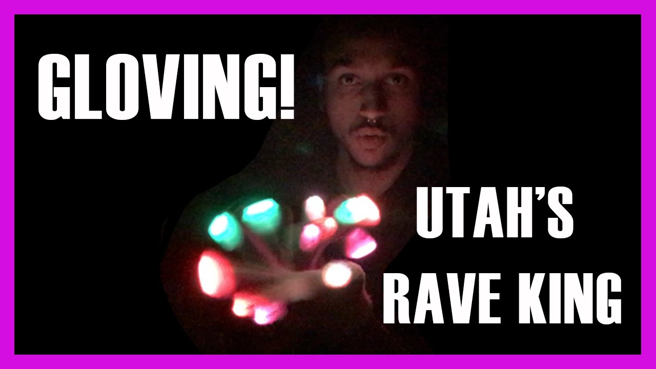 GLOVING/LIGHT SHOW BY UTAH'S RAVE KING! - YouTube
