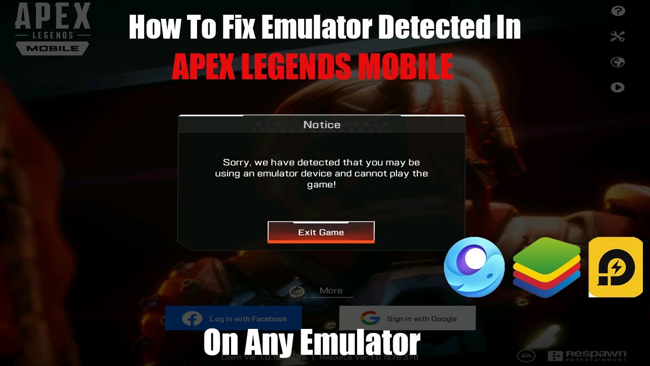 How To Fix Emulator Detected On Any Emulator Apex Legends Mobile Youtube
