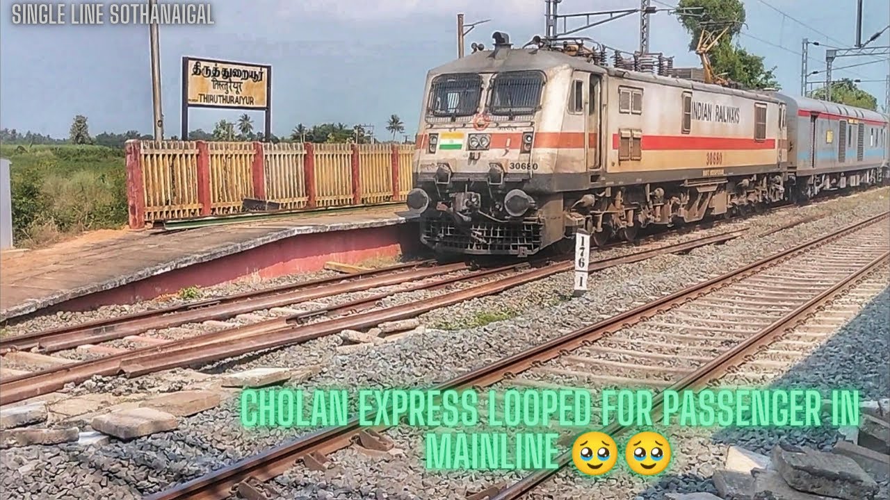 22676-MAINLINE KING CHOLAN SF EXPRESS LOOPED IN MAINLINE 😱😱 || #msts # ...