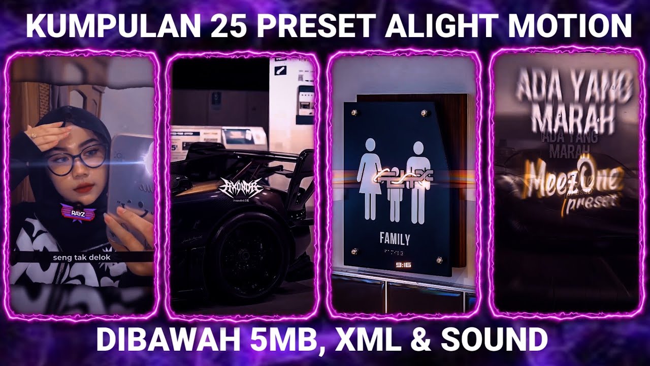 KUMPULAN 25 PRESET BASE ALIGHT MOTION TERBARU 2024 DIBAWAH 5MB - YouTube