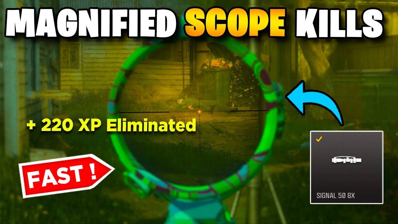 How To Get 10 Operator Kills With An Extreme Magnification Scope Or ...