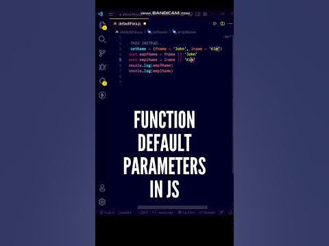 😲😲 Function Default Parameters are very useful in JavaScript! #shorts #javascript #programming ...