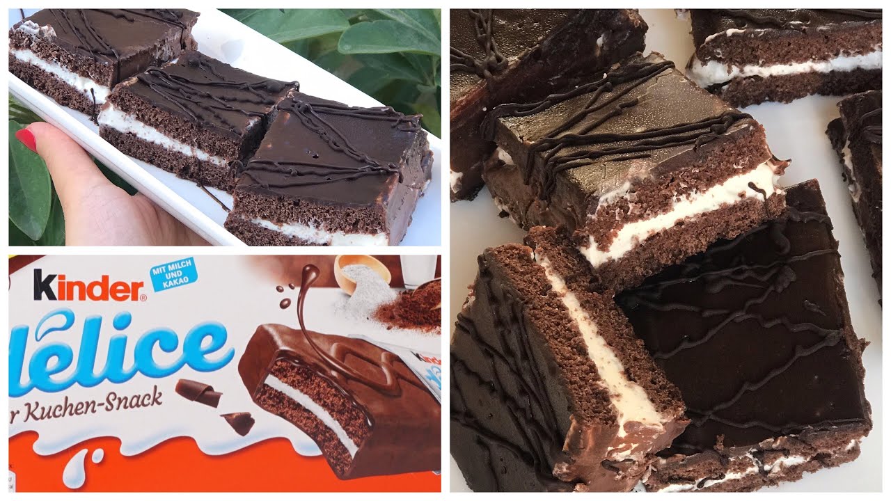 كندر دليس كيك بمكونات منزلية Kinder Delice Cake With Ingredients Found At Your Home Youtube