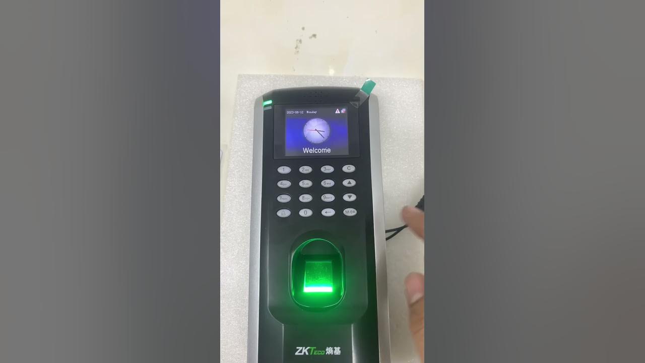 Hướng Đẫn Cài Đặt Đầu Đọc Vân Tay Zkteco F7 Plus - YouTube