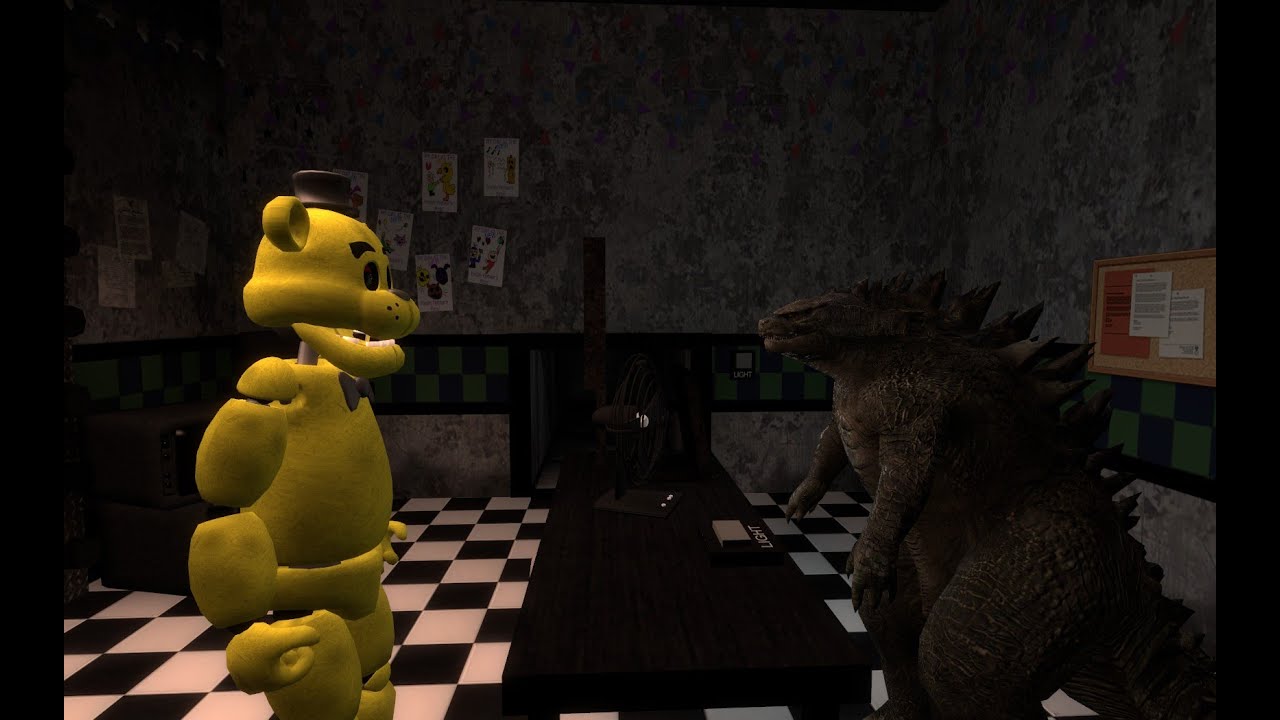 Stupid Contests 1: Yelling Contest Golden freddy vs Godzilla - YouTube