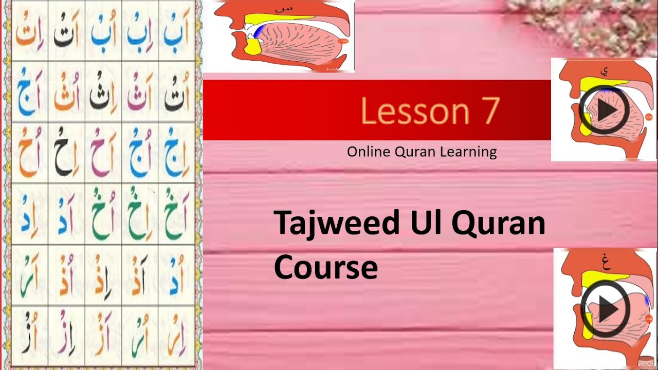 Jazm(جزم)|Lesson 7|Tajweed Ul Quran| Online Quran Learning - YouTube