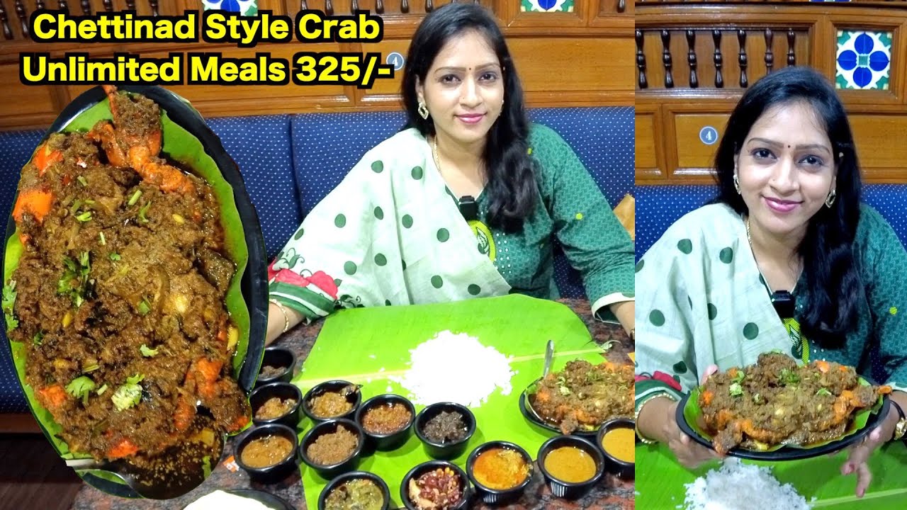 Chettinad Unlimited Meals | Velu Military Hotel T Nagar | Crab | Food ...