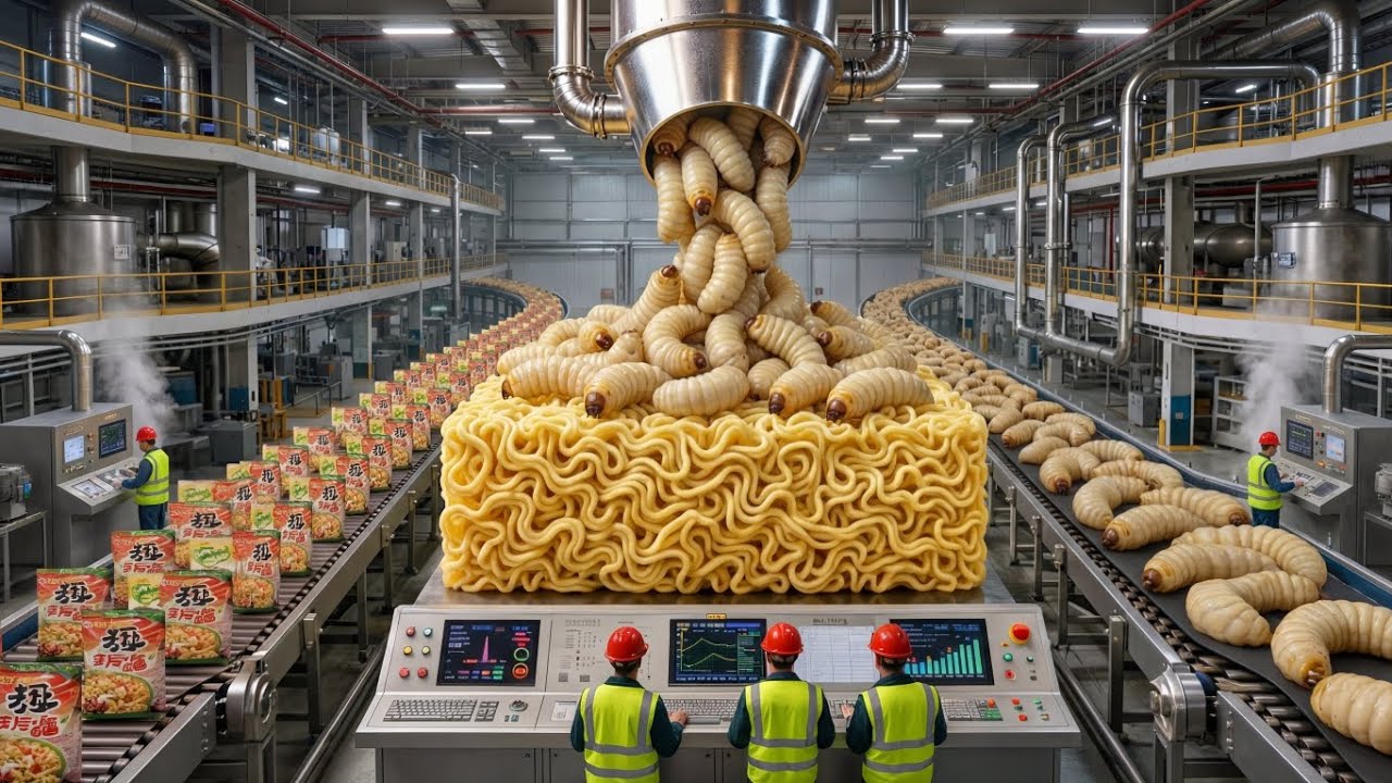 Inside the Coconut Worm Factory | How Giant Worms Are Turned Into ...