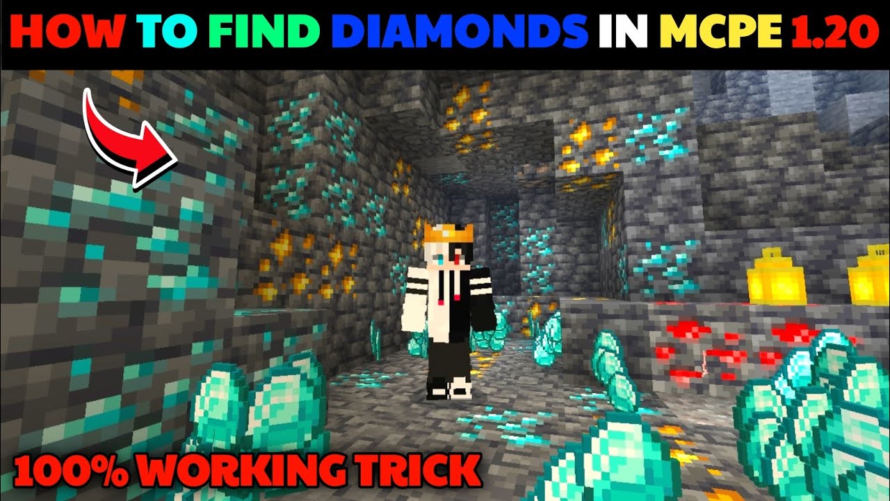 How To Find DIAMONDS In Minecraft PE 1.20+ 🤩| Best trick to find ...