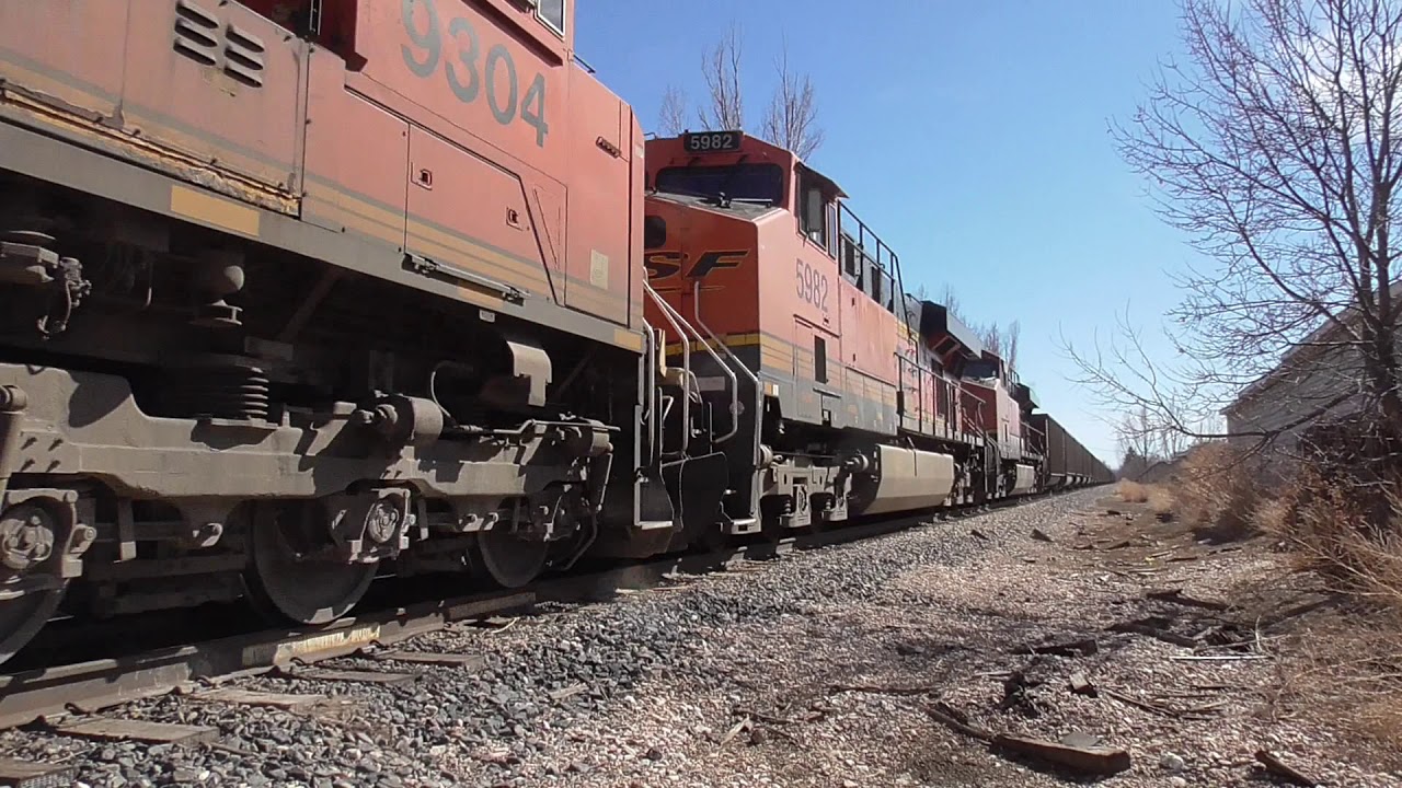 BNSF 8489 North [Another Mega Coal Train!] - YouTube