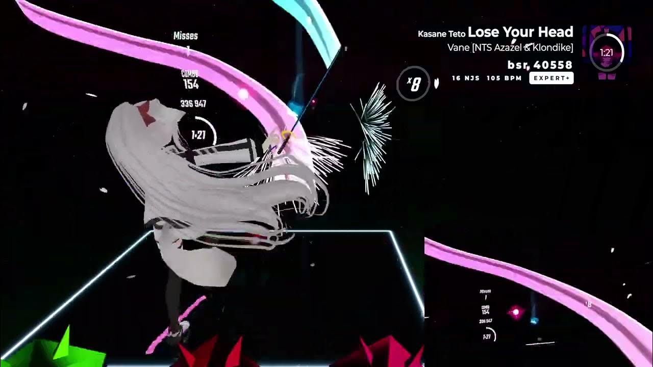 [BEAT SABER] Lose Your Head / Kasane Teto / Vane - Expert+ NTS Azazel Klondike [VR Game] - YouTube