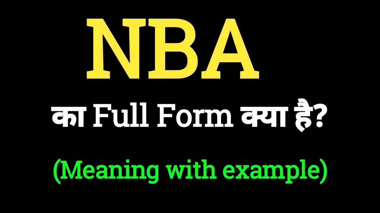 NBA ka Full Form kya hai | Full form of NBA | Gk questions all full ...