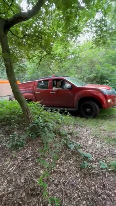 Good Old Land Rover Pulling Out A Isuzu Beautiful Automobile