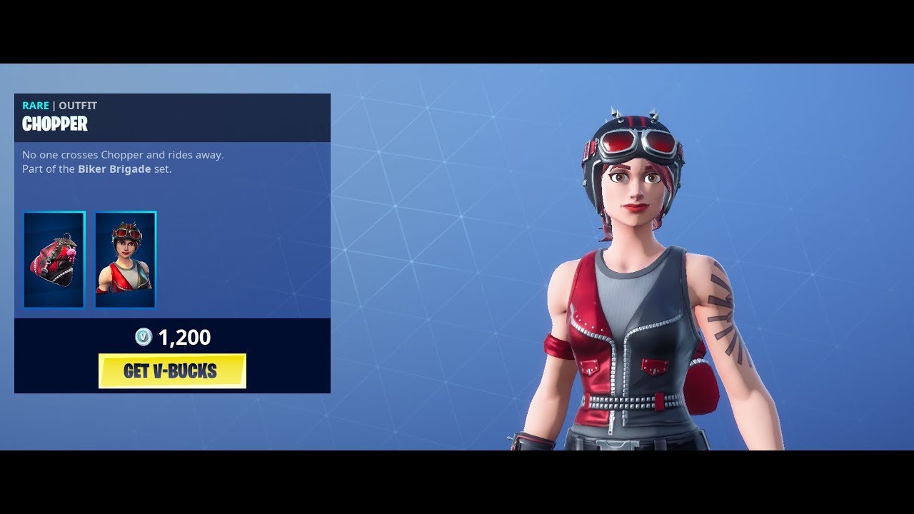 CHOPPER - RARE | OUTFIT (Fortnite Skin) - YouTube