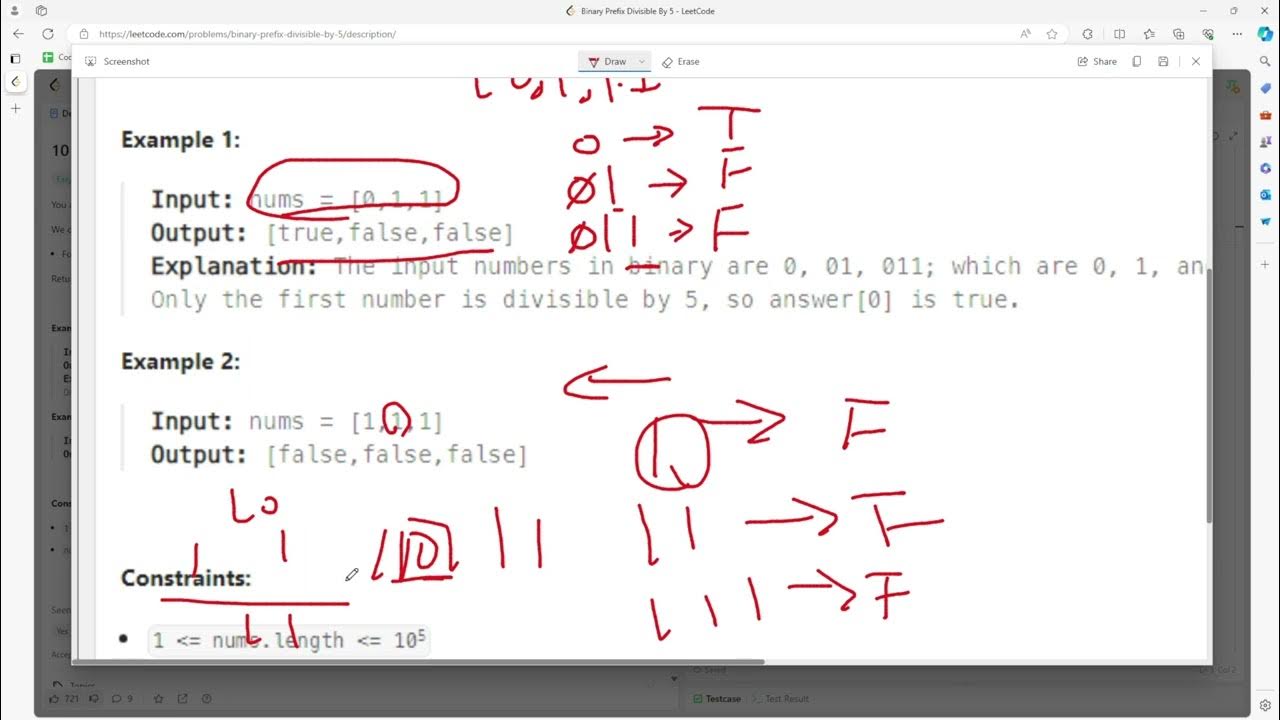 Leetcode 1018 Binary Prefix Divisible By 5 Java Youtube