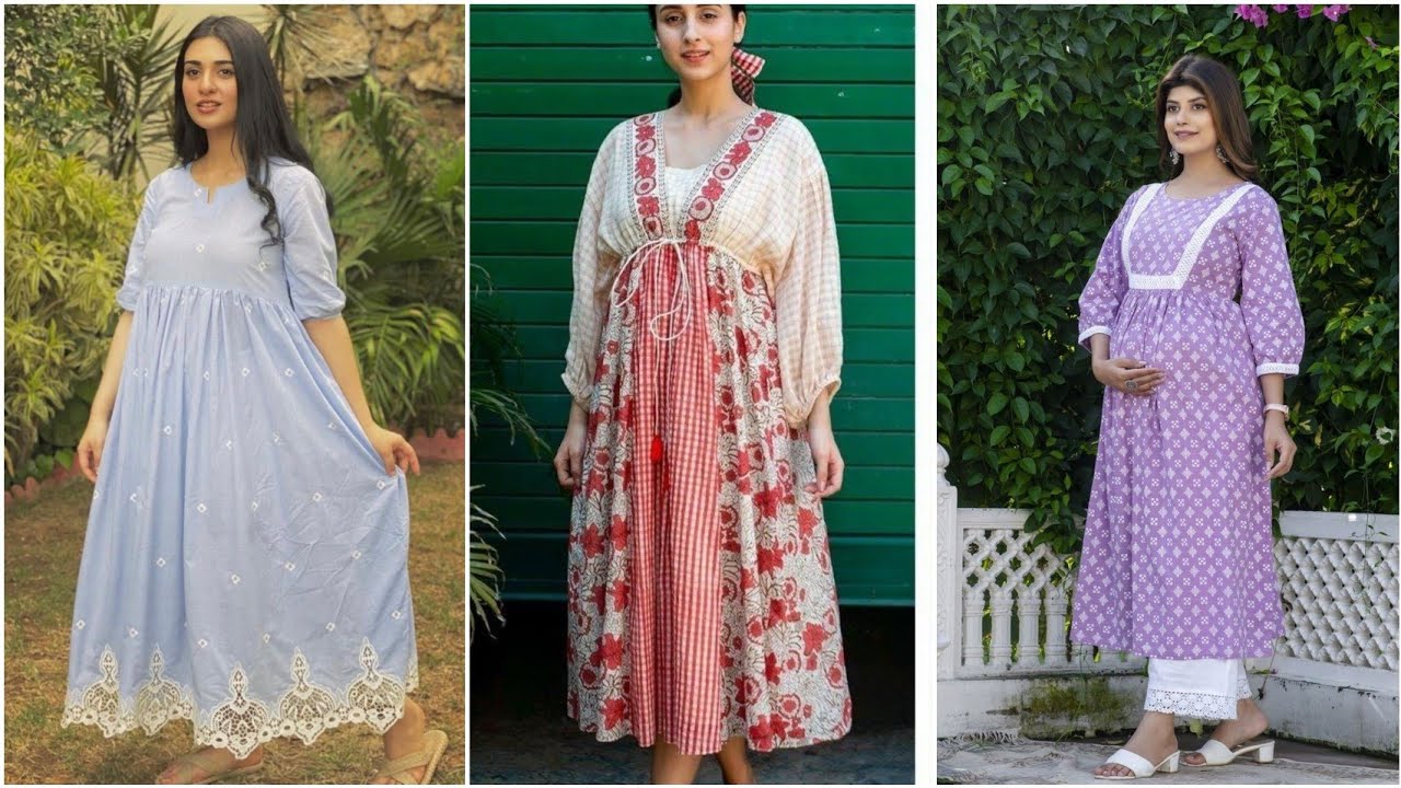 maternity dress for pregnant ladies|| pregnant women dress design - YouTube
