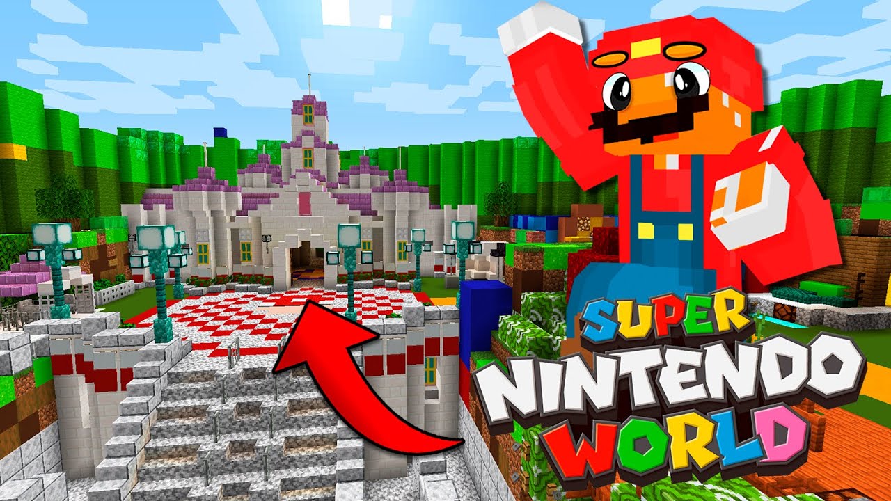 VISITANDO SUPER NINTENDO WORLD EN MINECRAFT ⭐😍 - YouTube