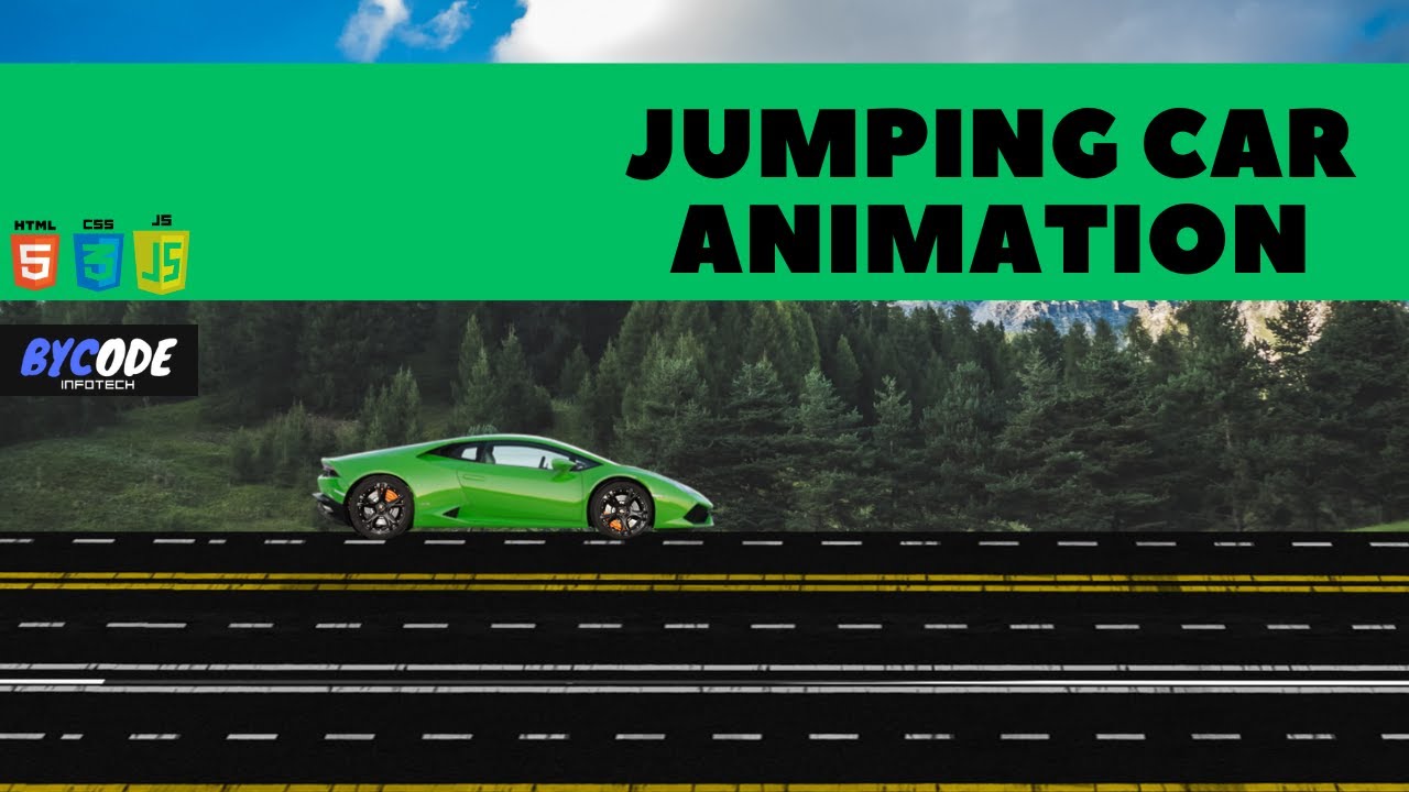 Car Animation | Using Pure HTML, CSS & JavaScript | @bycode.infotech # ...
