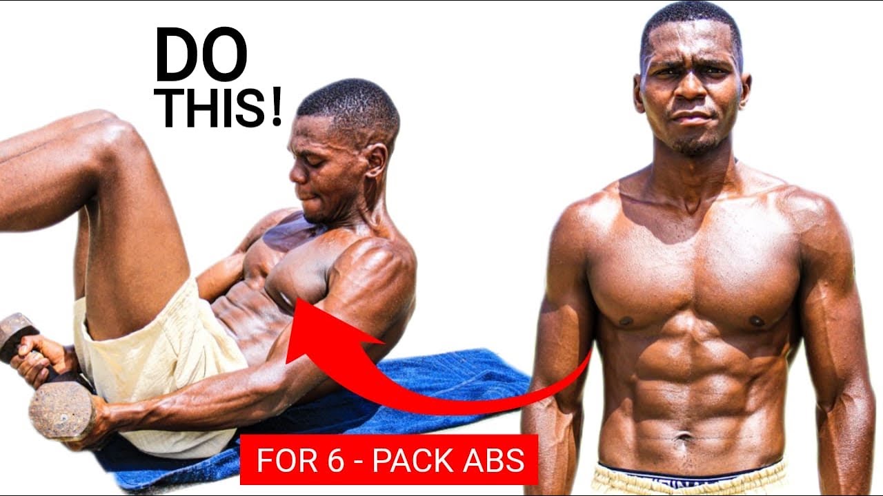 How To Build 6 Pack Abs Using Only Dumbells - YouTube