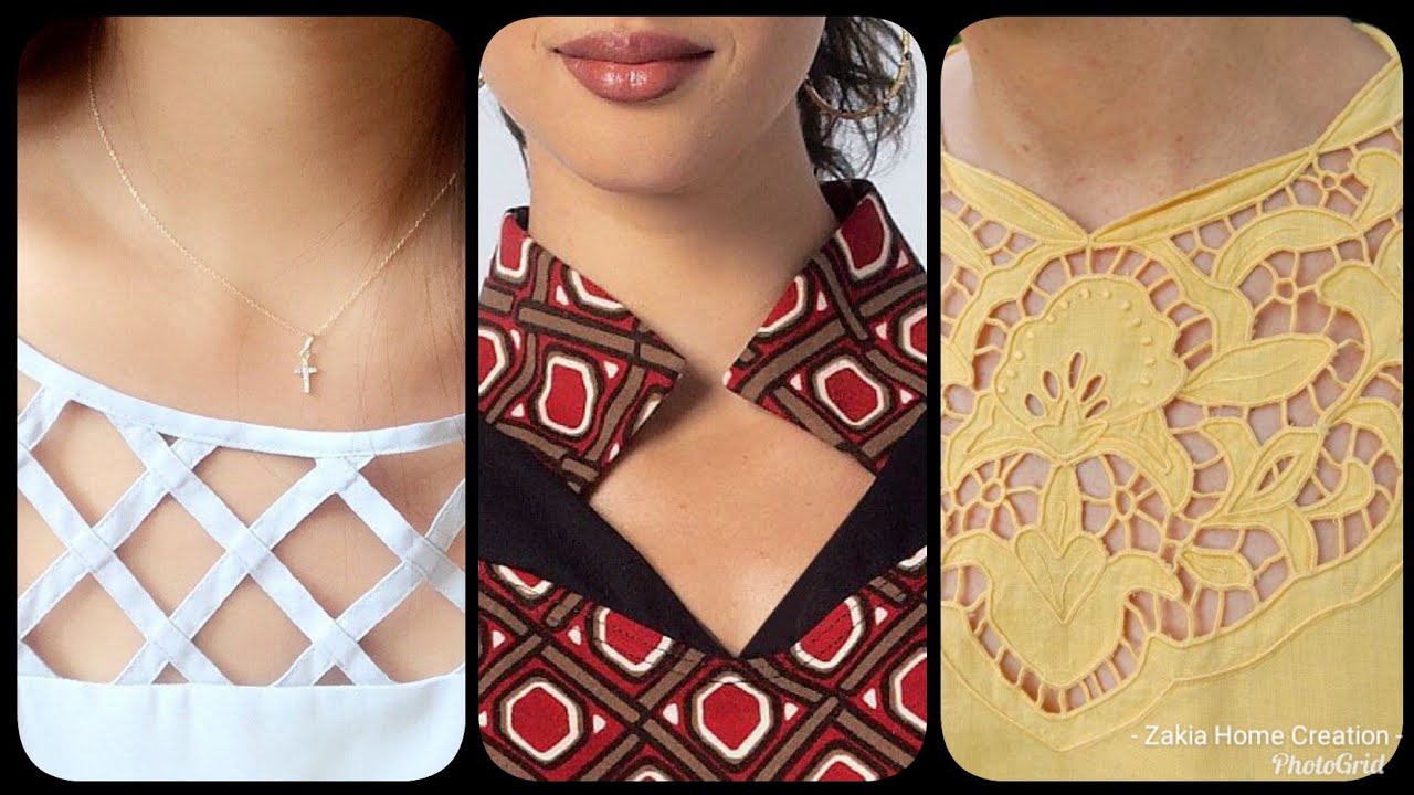Stylish different neck designs - YouTube