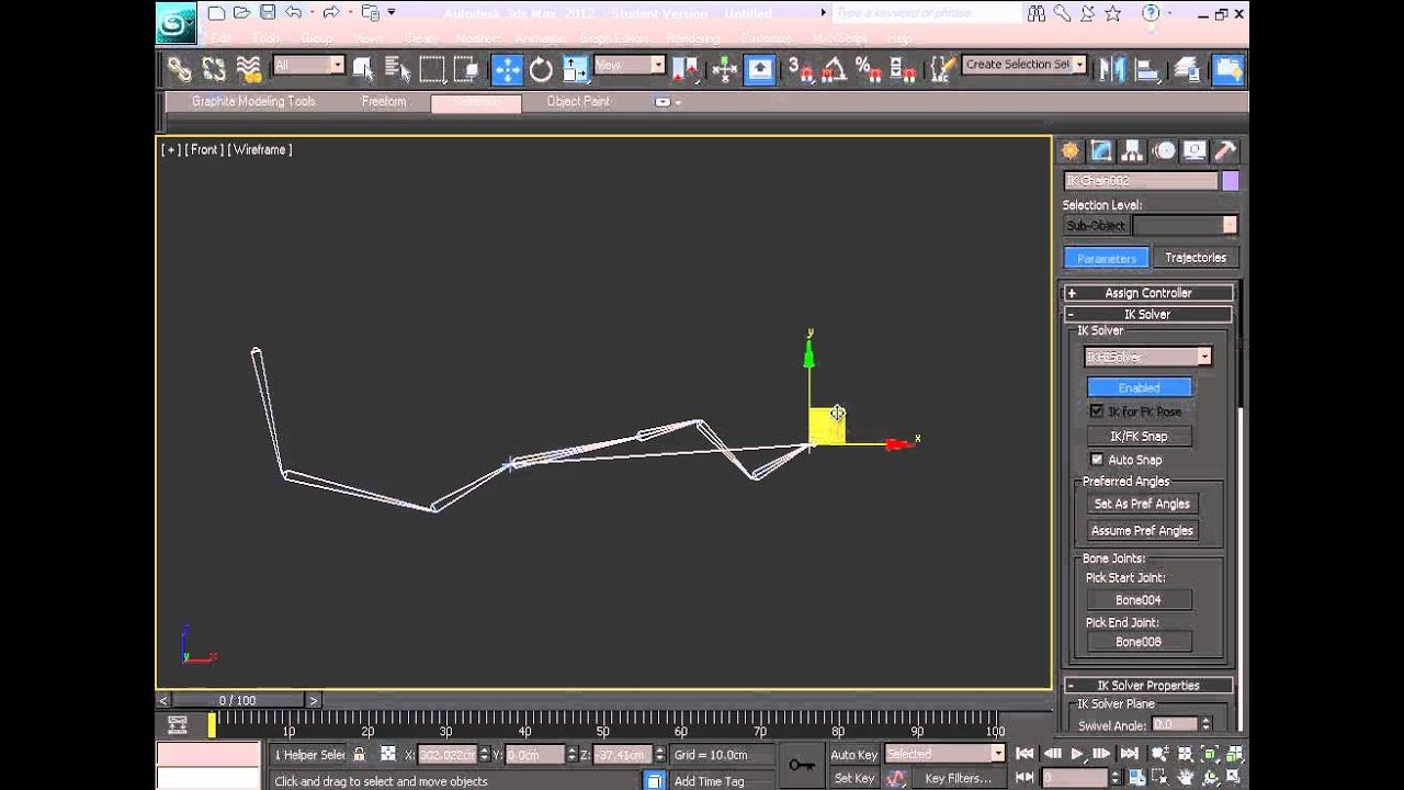 3ds Max - Rigging - 2. IK Chain Basics Tutorial - YouTube