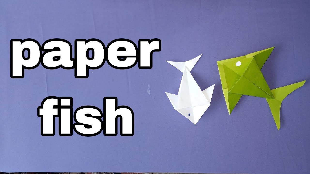 The easiest way to make a paper fish - YouTube