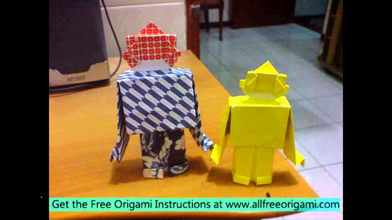 how to make origami robot transformer - YouTube